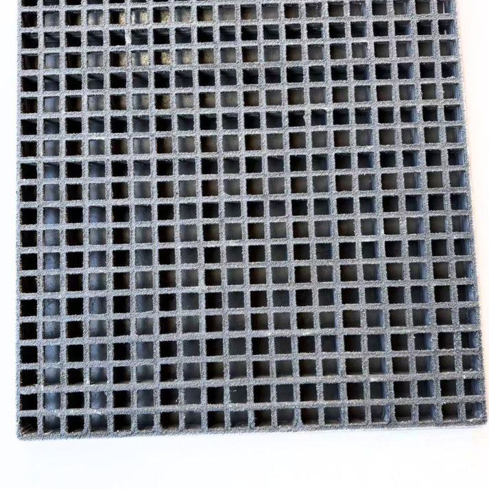 FRP Anti-Slip Grating mini mesh 25x25mm 25mm Thick Dark Grey – ESA GRATING