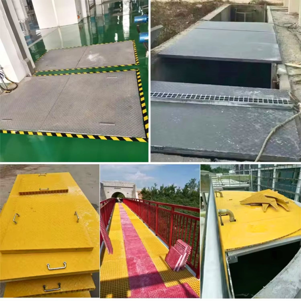 Diamond Solid Top FRP Grating 38mm | 1220x3660mm | ESA GRATING